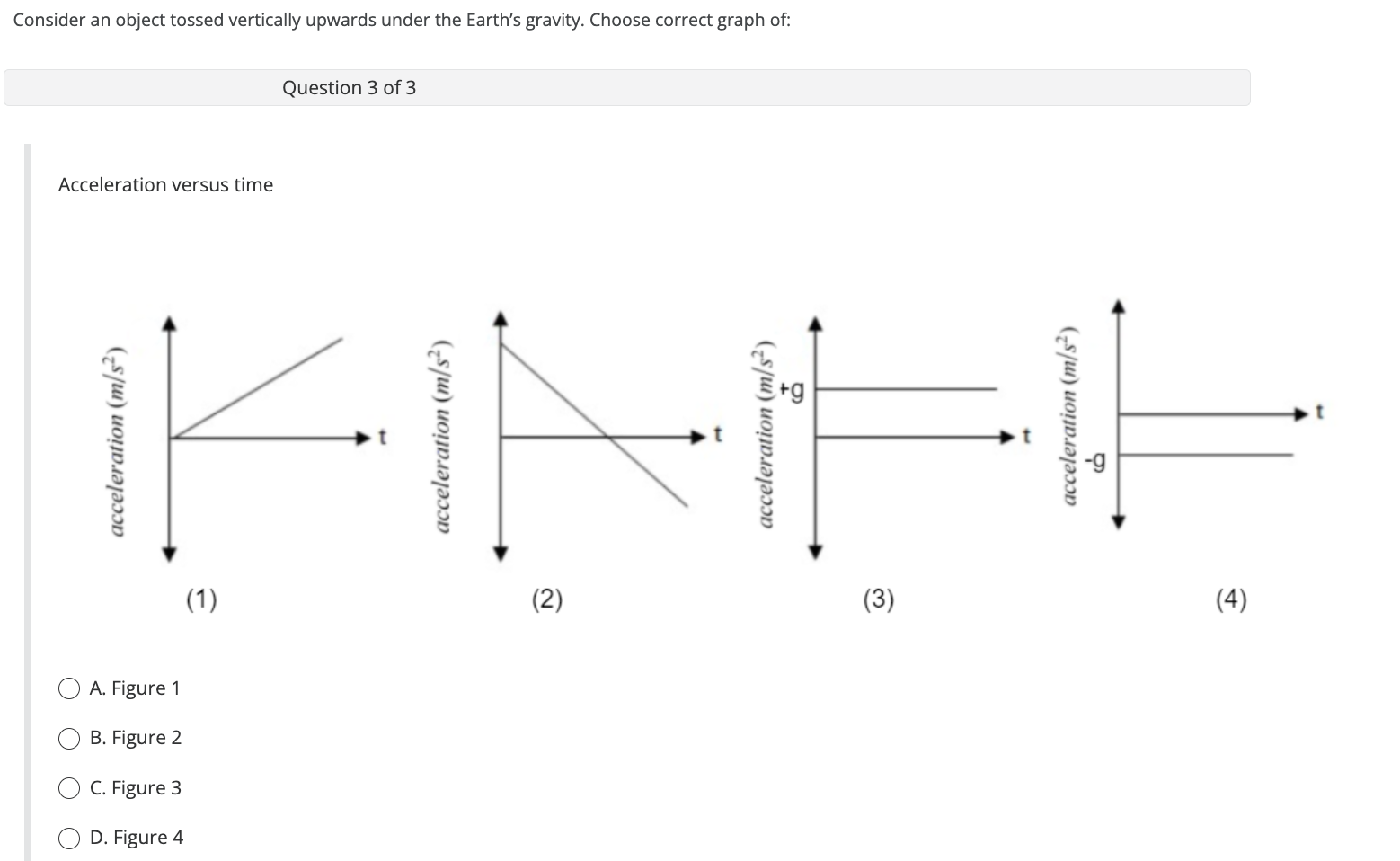 Solved Consider an object tossed vertically upwards under | Chegg.com