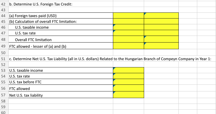 Solved U.S. Taxation of Foreign Branch Income Given data | Chegg.com