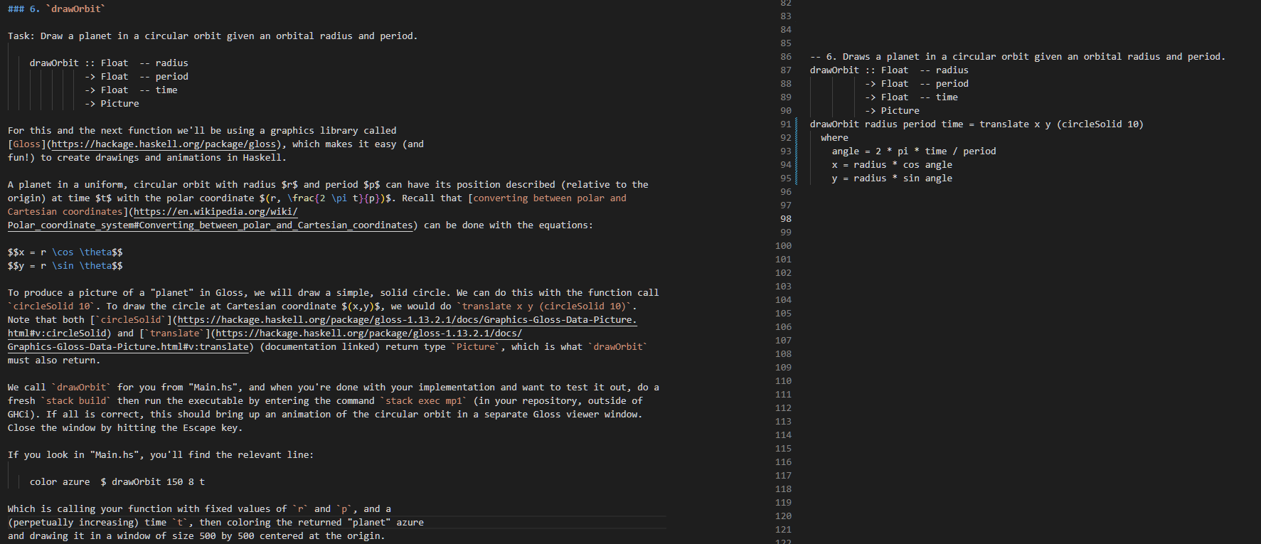 Solved Code is in Haskell; I can't seem to get this to | Chegg.com