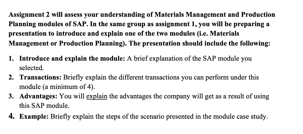 Solved Assignment 2 will assess your understanding of | Chegg.com