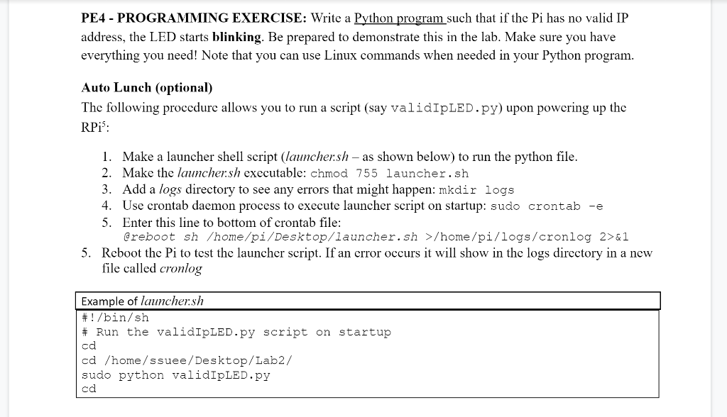 PE4 - PROGRAMMING EXERCISE: Write a Python program | Chegg.com
