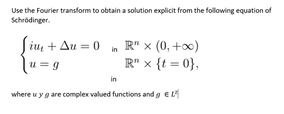 Solved Use the Fourier transform to obtain a solution | Chegg.com