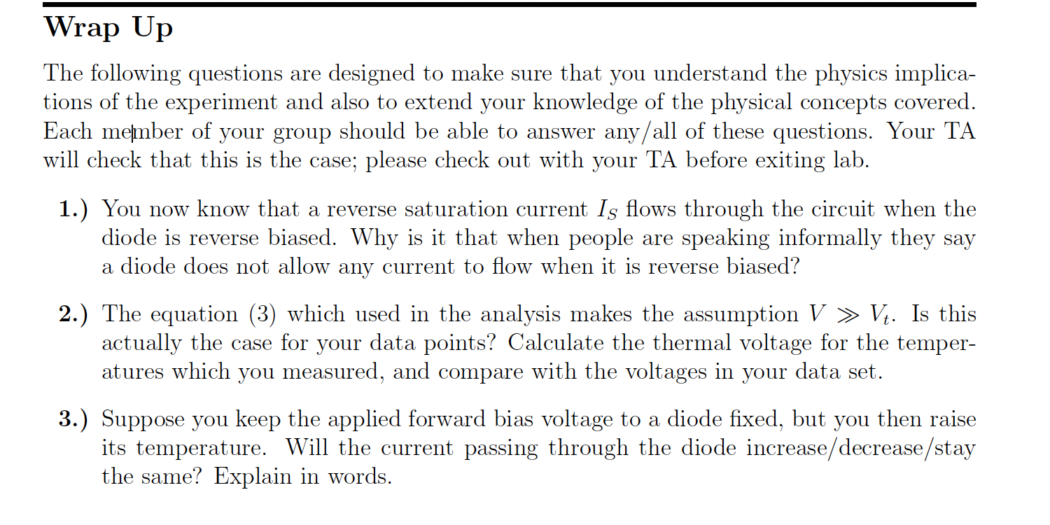 Wrap Up The following questions are designed to make | Chegg.com