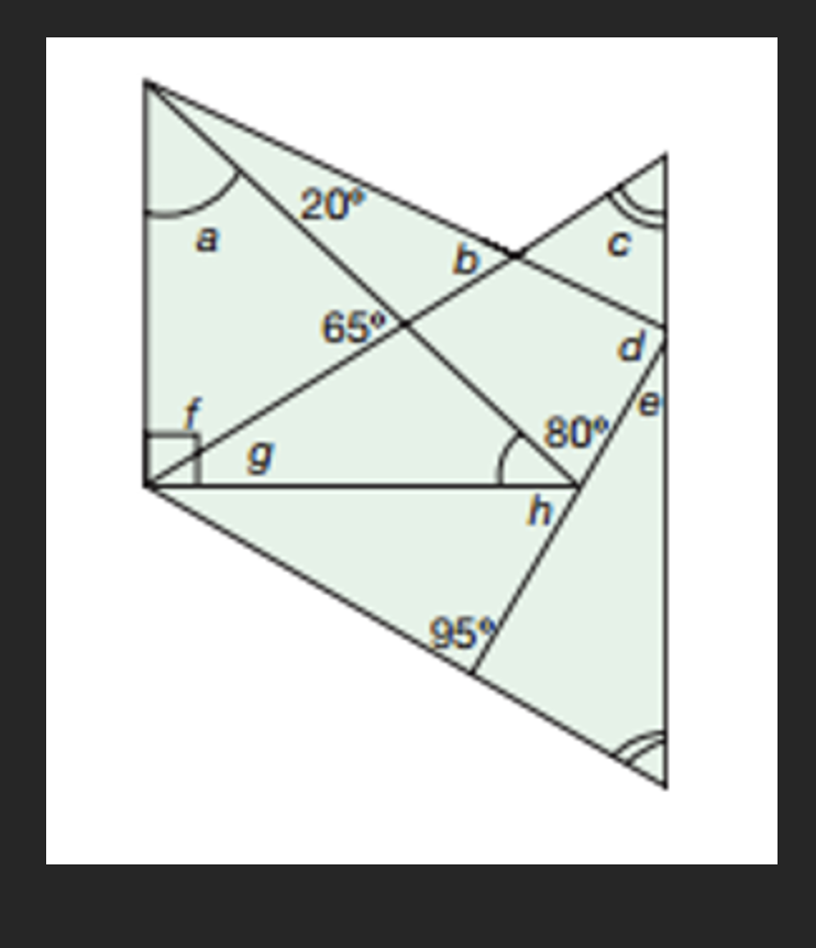 ANGLE PUZZLE 1: ﻿Calculate the measure of each | Chegg.com
