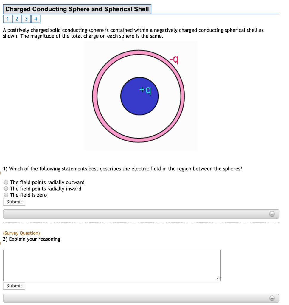 Solved Charged Conducting Sphere and Spherical Shell 1 2 3 4 | Chegg.com