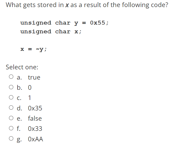 Solved In ANSI standard C a variable can be declared: Select | Chegg.com