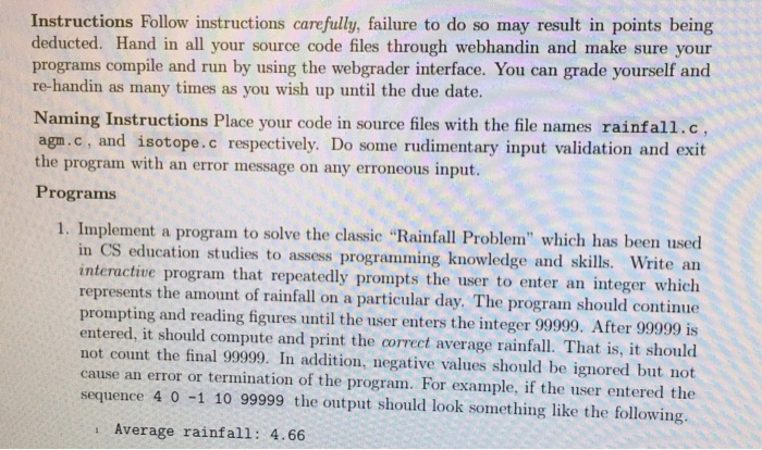 Solved Instructions Follow instructions carefully, failure | Chegg.com