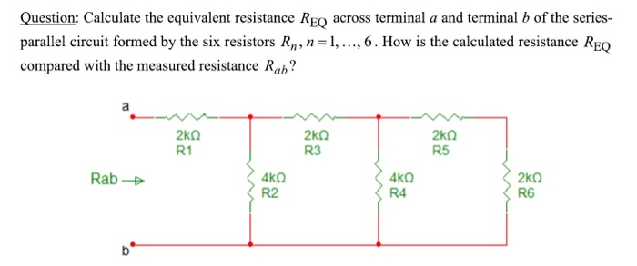 Solved Question: Calculate the equivalent resistance REQ | Chegg.com