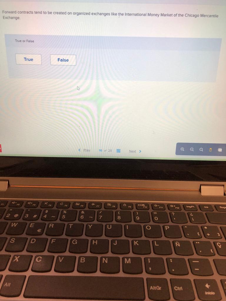 Solved Forward contracts tend to be created on organized | Chegg.com