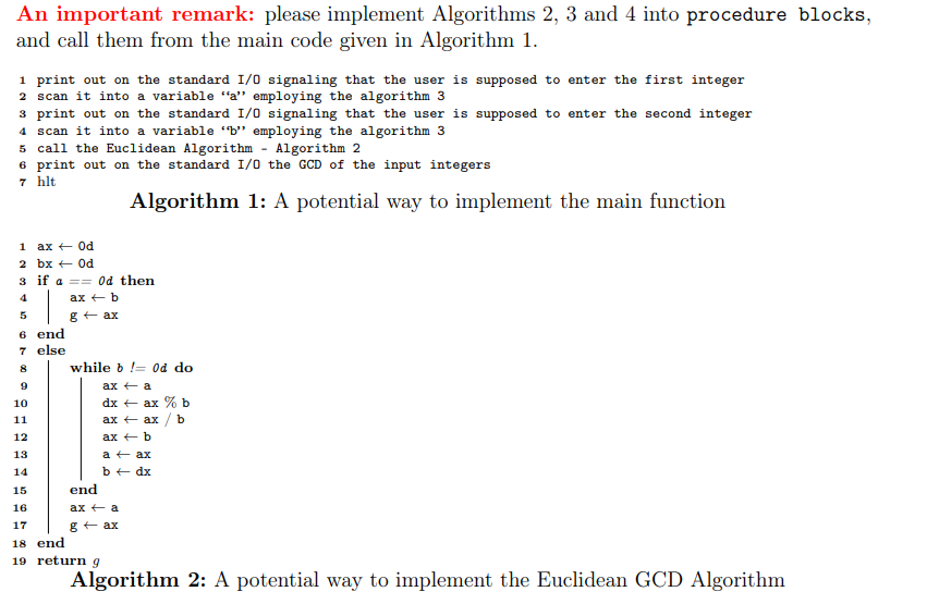Write a simple 8086 assembly program which scans two | Chegg.com