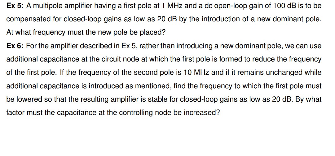 Solved Solve Example 6 ﻿of thisEx 5: A multipole amplifier | Chegg.com