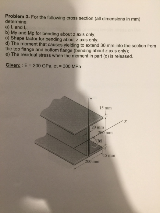 Solved Problem 3- For the following cross section (all | Chegg.com