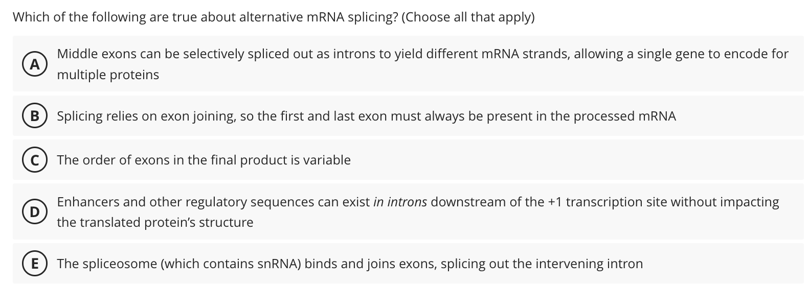 Solved Which of the following are true about alternative | Chegg.com