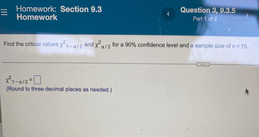 Solved Homework Section 9 3 Homework Question 3 9 3 5 Part
