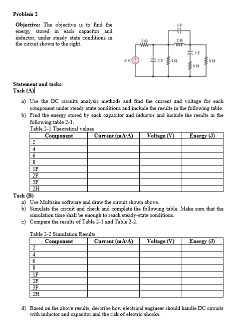 Solved Solve Task A manual and Task B using multisim | Chegg.com