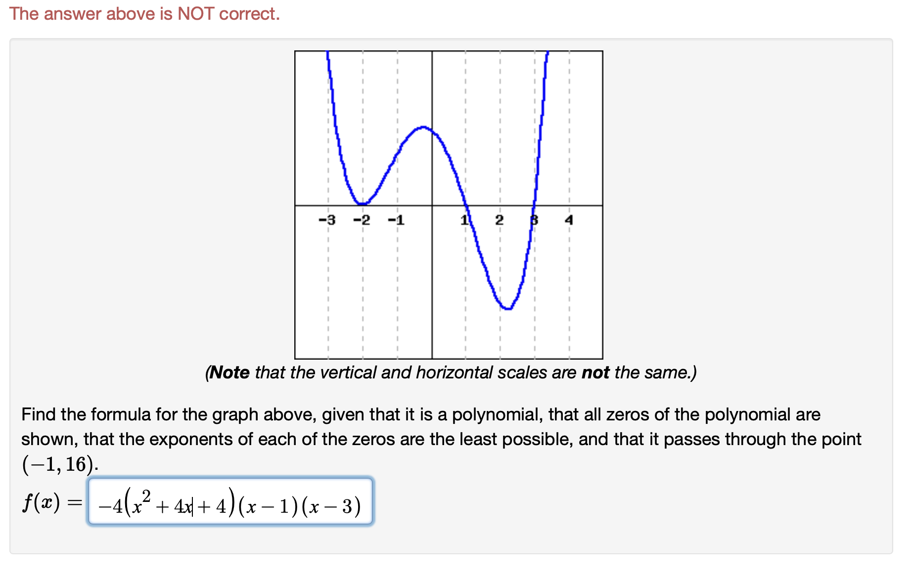 Solved The answer above is NOT correct. (Note that the | Chegg.com