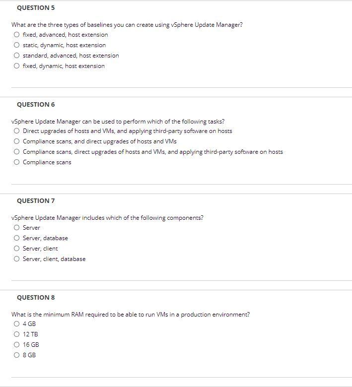 Solved QUESTION 5 What are the three types of baselines you | Chegg.com
