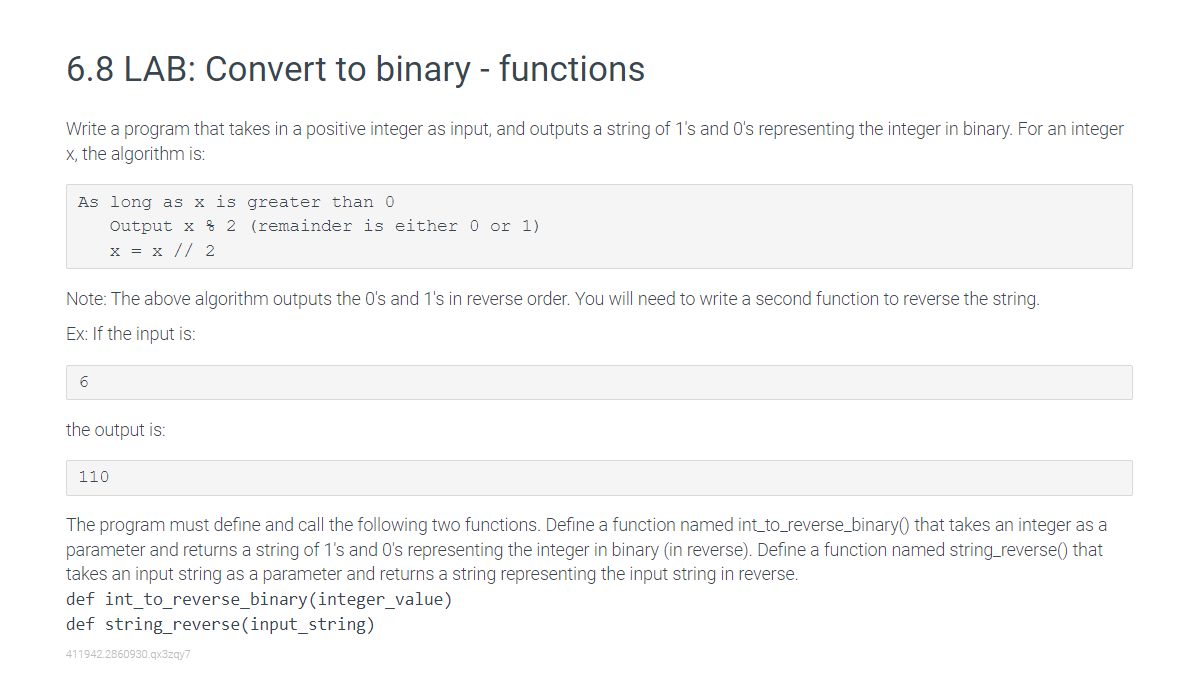 Solved The program must define and call the following two | Chegg.com