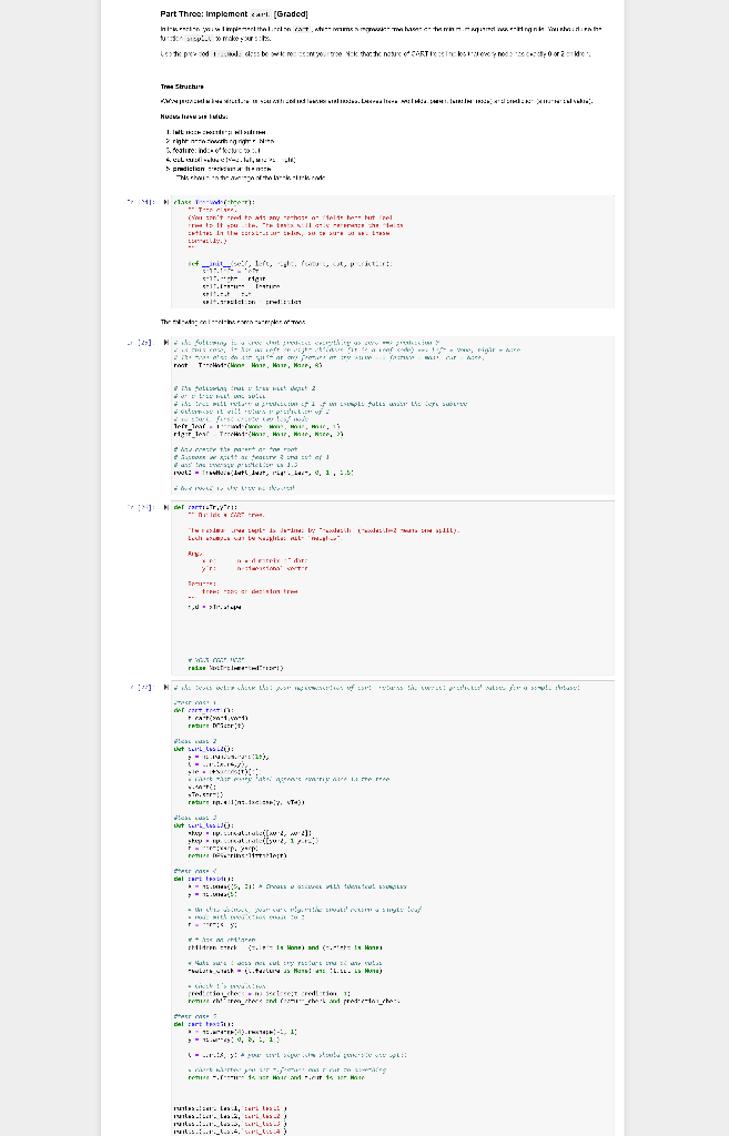 Implementing CART Getting Started Before you get | Chegg.com