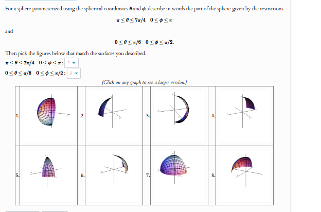 Solved For a sphere parameterized using the spherical | Chegg.com