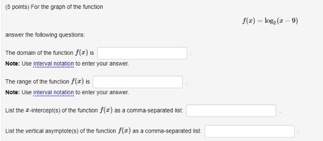 Solved ( 5 points) For the graph of the function \\[ | Chegg.com
