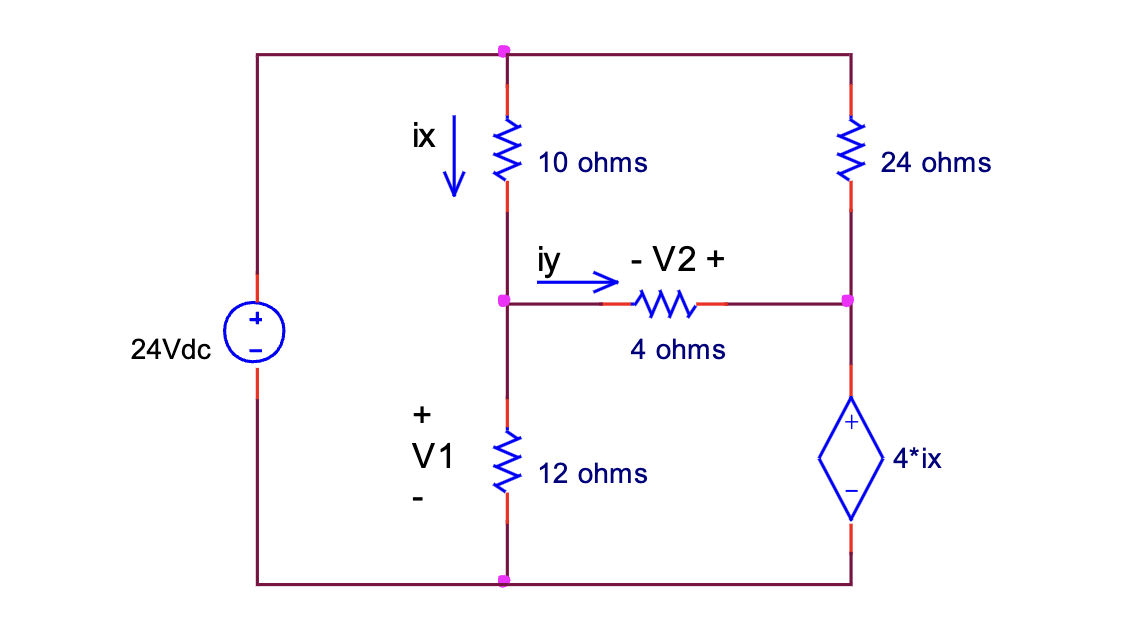 Solved Solve for the missing variables in this circuit | Chegg.com