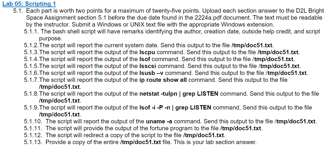 5.1. Each part is worth two points for a maximum of | Chegg.com