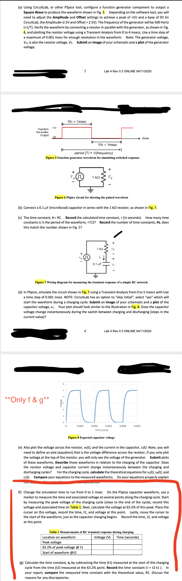 Solved (a) Using CircuitLab, or other PSpice tool, configure | Chegg.com