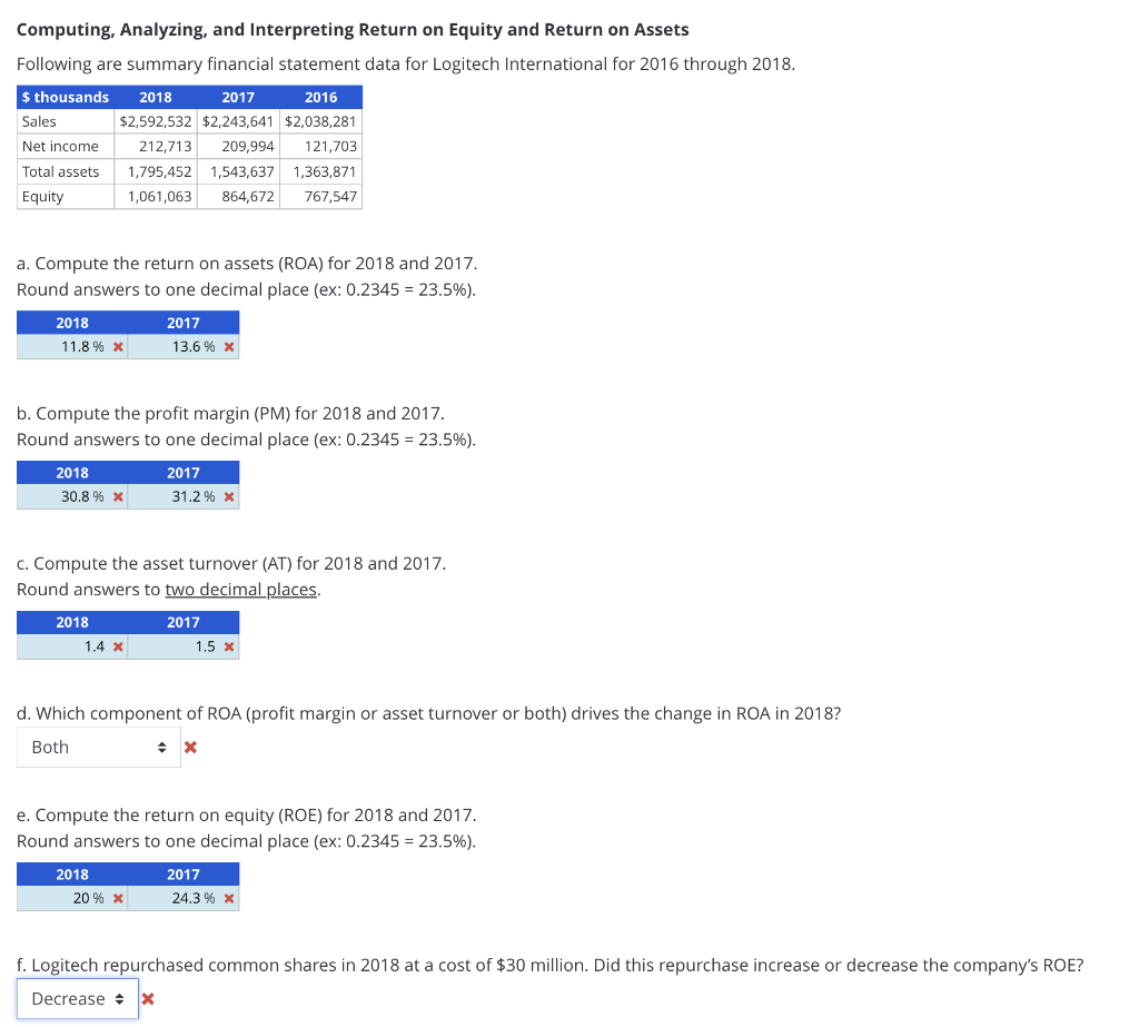 Solved Computing, Analyzing, and Interpreting Return on | Chegg.com