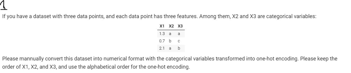Solved If you have a dataset with three data points, and | Chegg.com