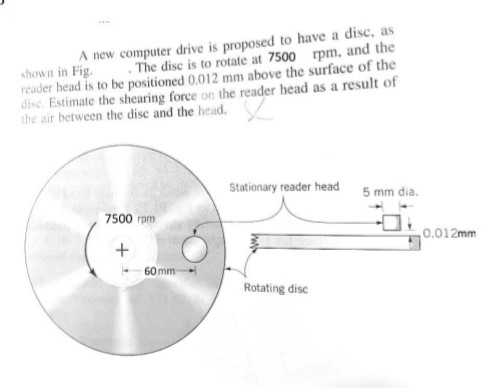 Solved A new computer drive is proposed to have a disc, as | Chegg.com