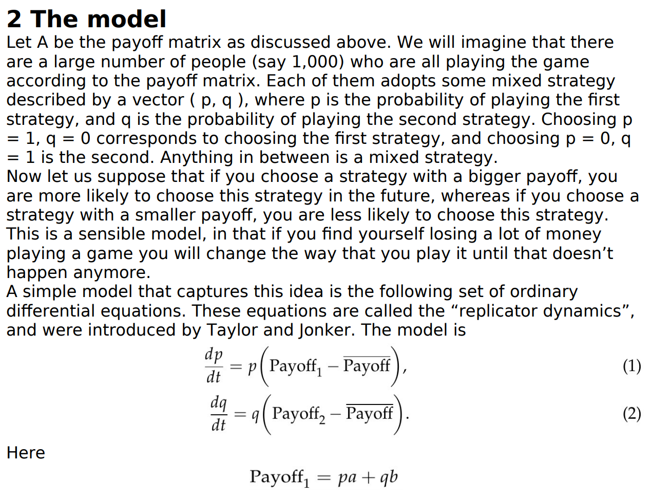 Write a python program to solve the replicator | Chegg.com