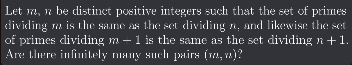 Solved Let m,n be distinct positive integers such that the | Chegg.com