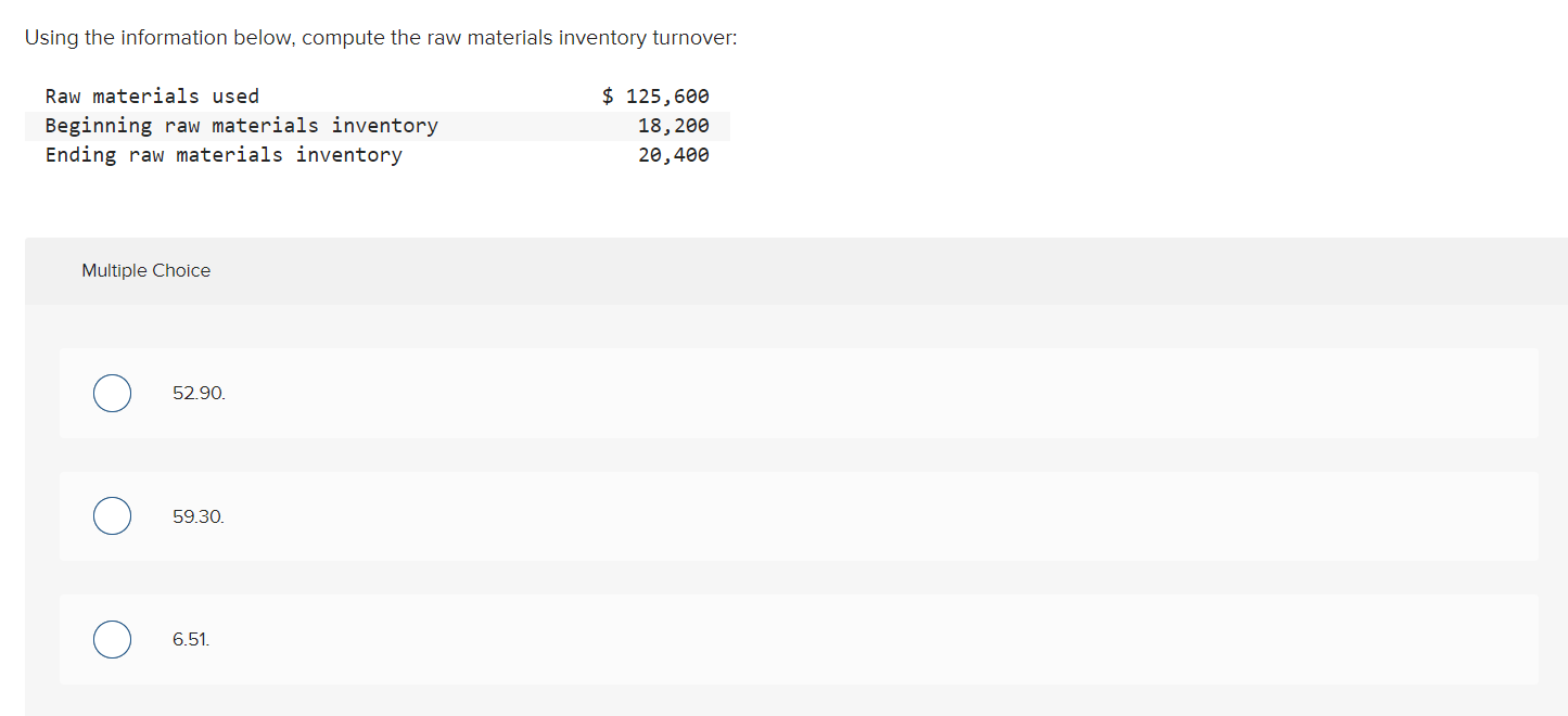 Solved Using the information below, compute the raw | Chegg.com