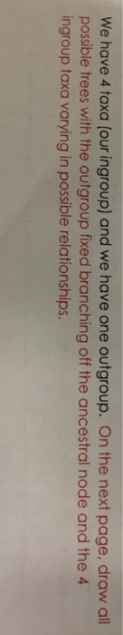 Solved Below we will use sequence data to build a cladogram. | Chegg.com