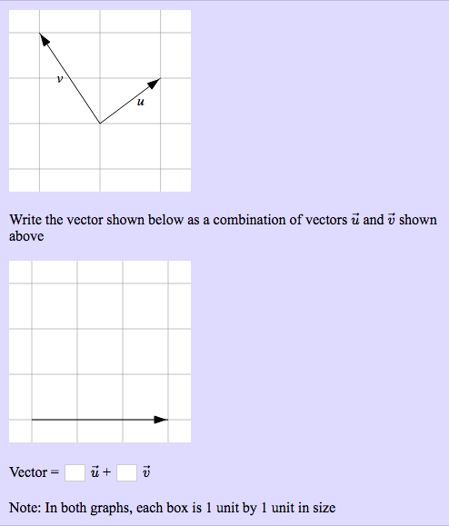 Solved Write the vector shown below as a combination of | Chegg.com Solved Write the vector shown below as a combination of | Chegg.com