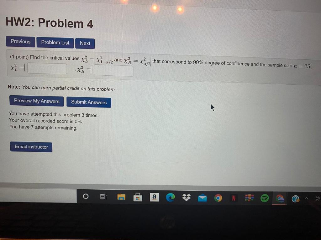 Solved HW2: Problem 4 Previous Problem List Next (1 point) | Chegg.com
