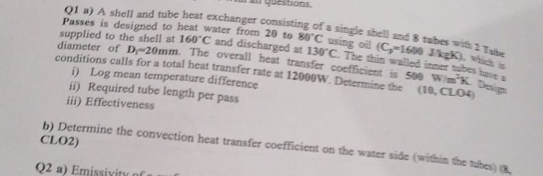 [Solved]: solve this question quickly plz Q1 a) A shell and