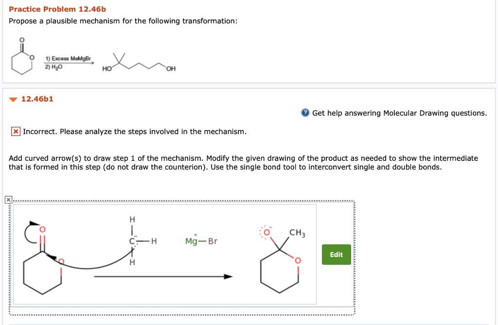 Solved Practice Problem 12.46b Propose a plausible mechanism | Chegg.com