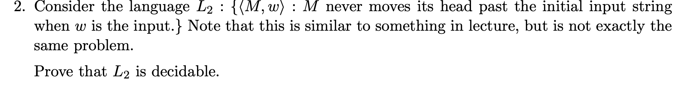 Solved Prove that the language is Decidable Consider | Chegg.com
