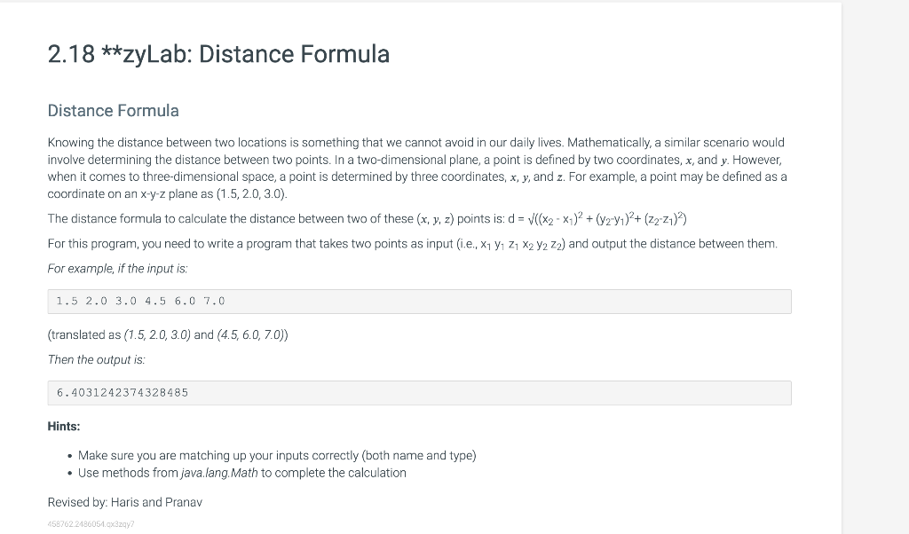 Solved Knowing the distance between two locations is | Chegg.com