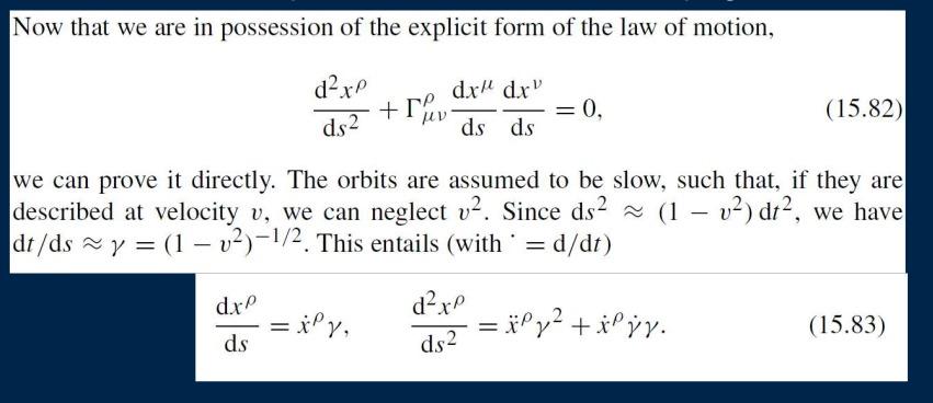 Solved Get the result below, using general relativity: To | Chegg.com