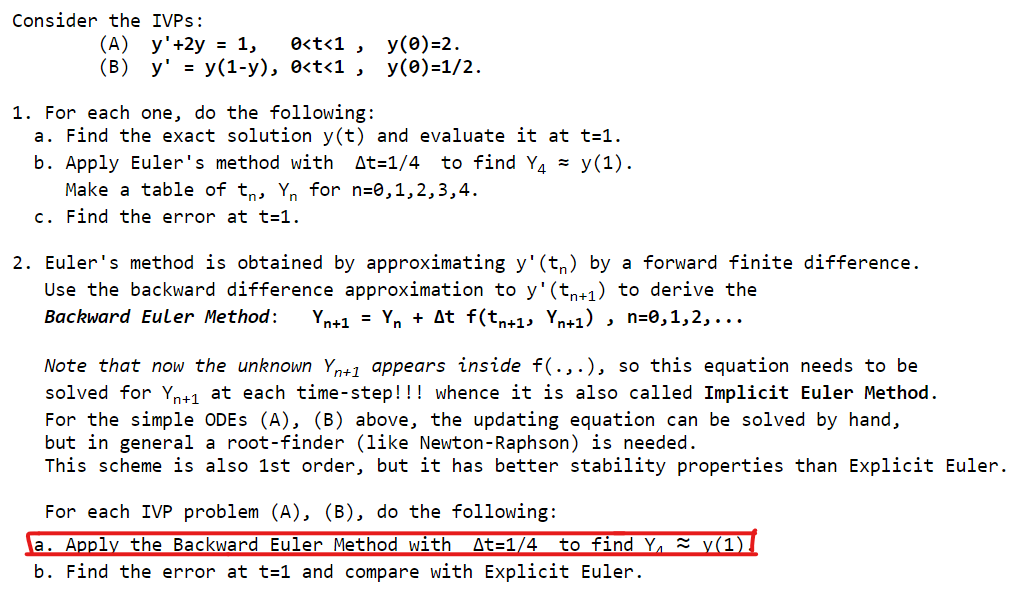 Solved Consider the IVPs: (A) y′+2y=1,0 | Chegg.com