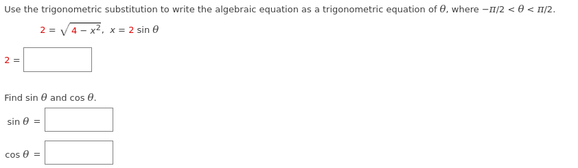 Solved Use the trigonometric substitution to write the | Chegg.com