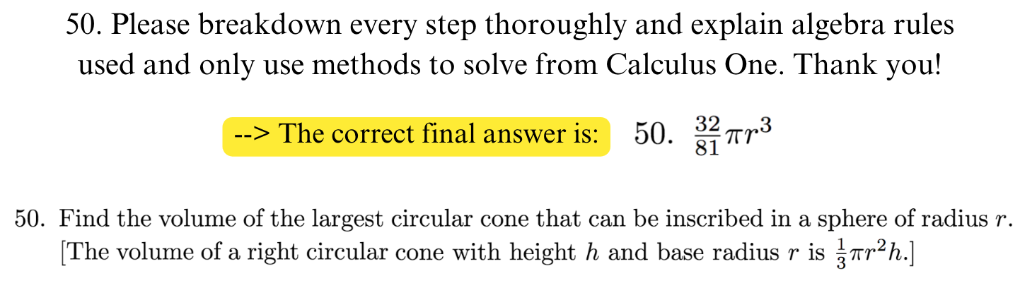 Solved 50. Please breakdown every step thoroughly and | Chegg.com