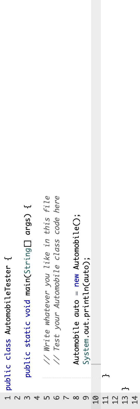 Solved The Automobile class represents (wait for it) an... | Chegg.com
