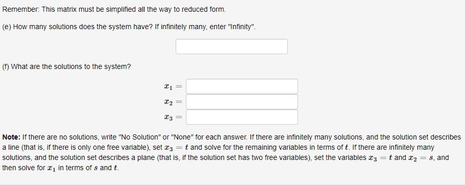 Solved (4 points) Solve the following system using augmented | Chegg.com