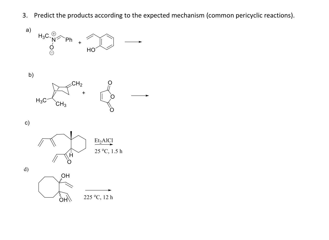 Solved Predict the products according to the expected | Chegg.com
