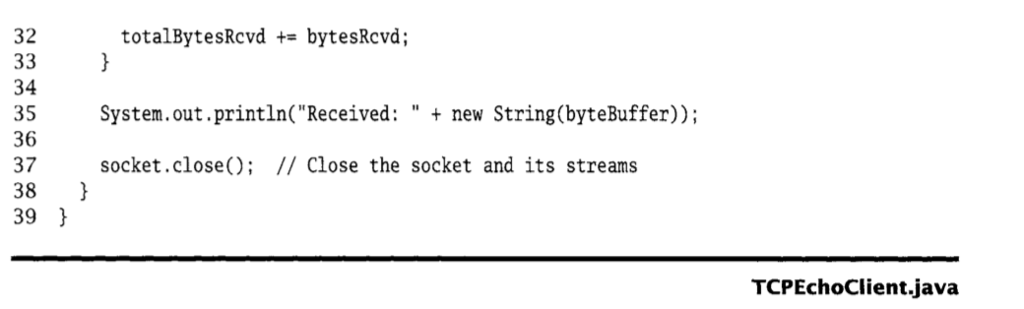 Solved TCPEchoClient.java 0 import java.net.* // for Socket | Chegg.com