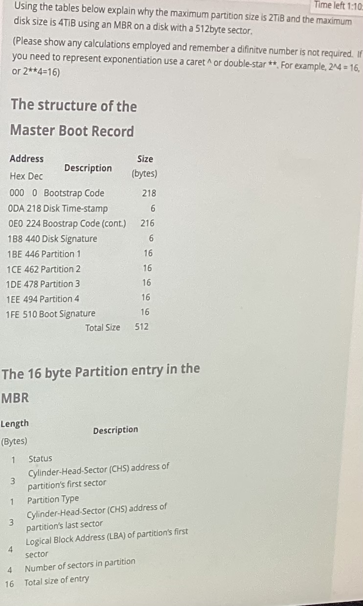 Solved Using the tables below explain why the maximum | Chegg.com